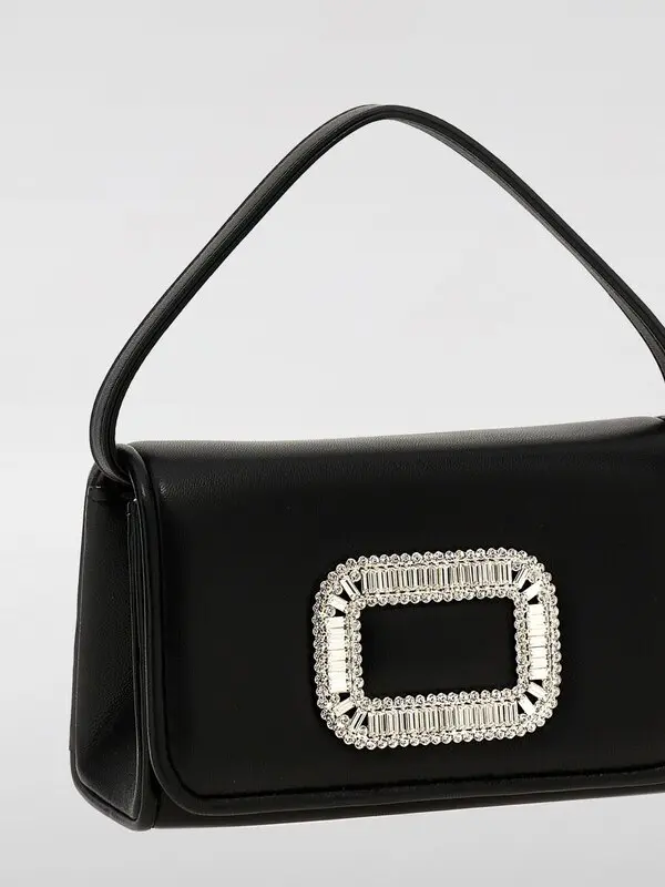 ROGER VIVIER Embellished Clasp Mini Bag - Black
