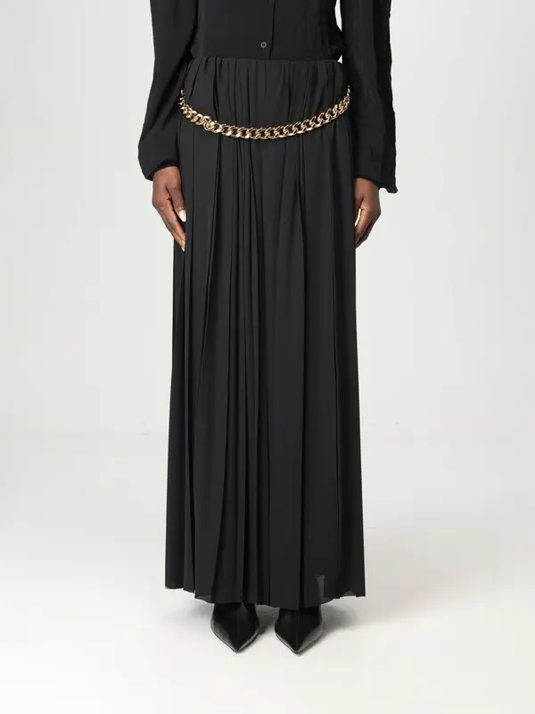 Balenciaga Pleated Maxi Skirt - Black