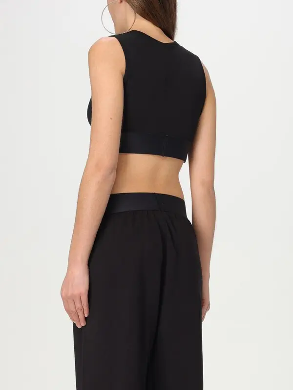 DIESEL® Cropped Tank Top With Logo Detail