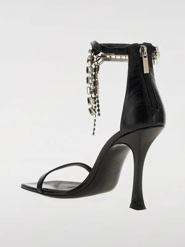 JIMMY CHOO Embellished Stiletto Heeled Sandals - Black