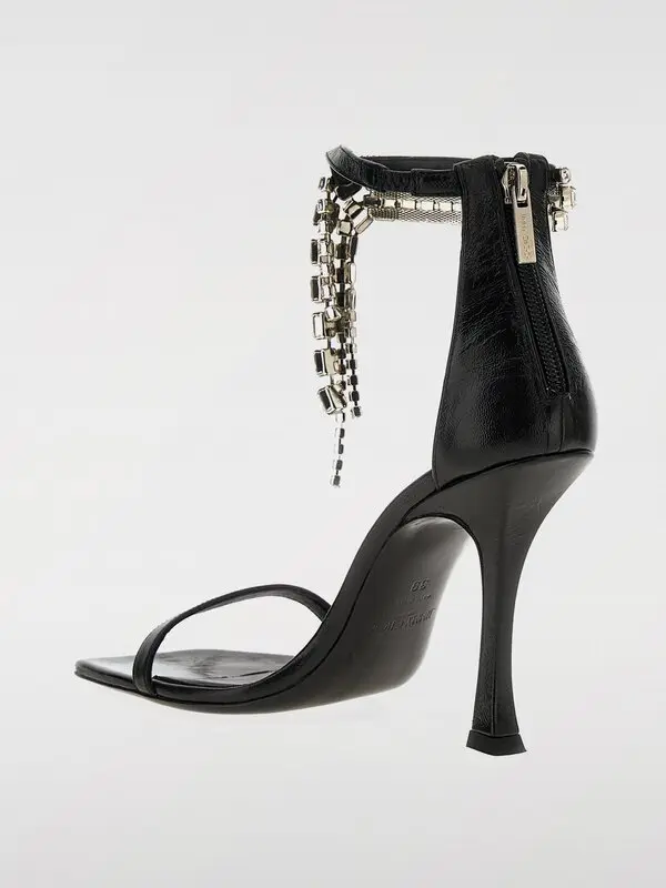 JIMMY CHOO Embellished Stiletto Heeled Sandals - Black