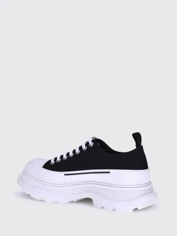 Alexander McQueen Tread Slick Cotton Canvas Sneakers - Black