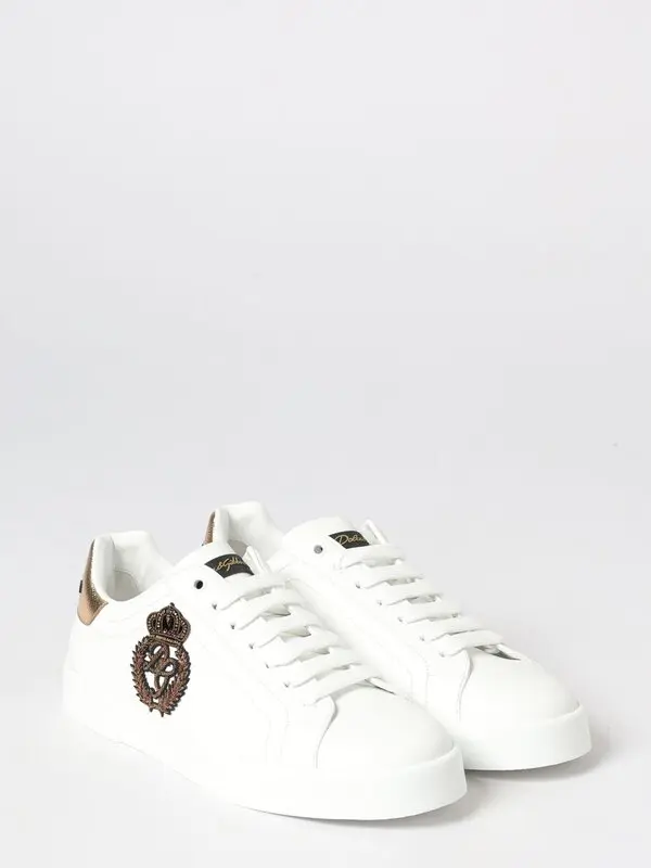 Dolce & Gabbana Portofino Monogram Trainers - White