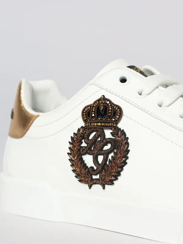 Dolce & Gabbana Portofino Monogram Trainers - White