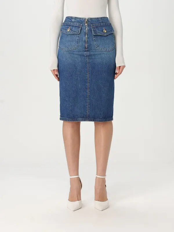Elisabetta Franchi Denim Pencil Skirt