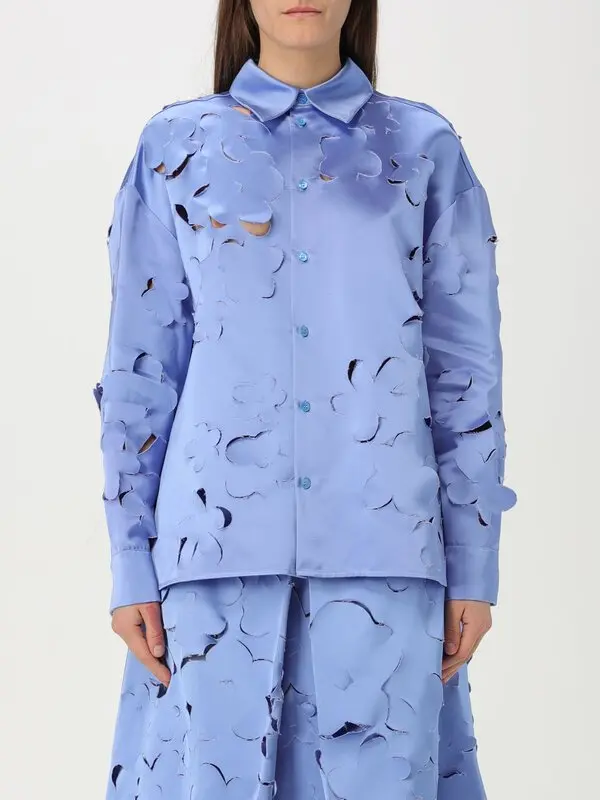 Marni Cut-out Flower Shirt
