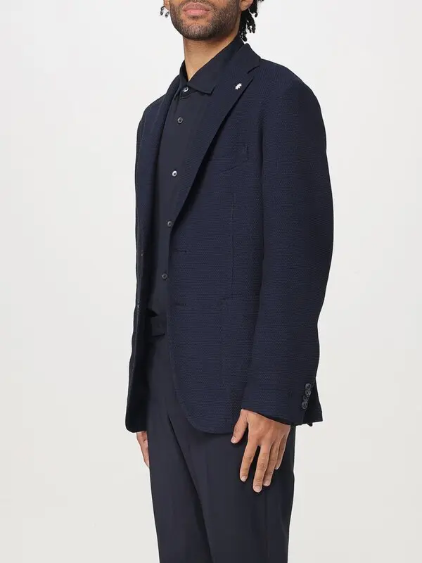 MANUEL RITZ Single Breasted Blazer - Blue