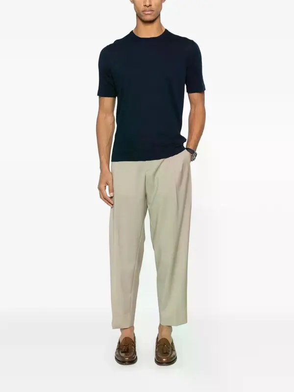 Caruso Short-sleeves Cotton T-shirt - Blue
