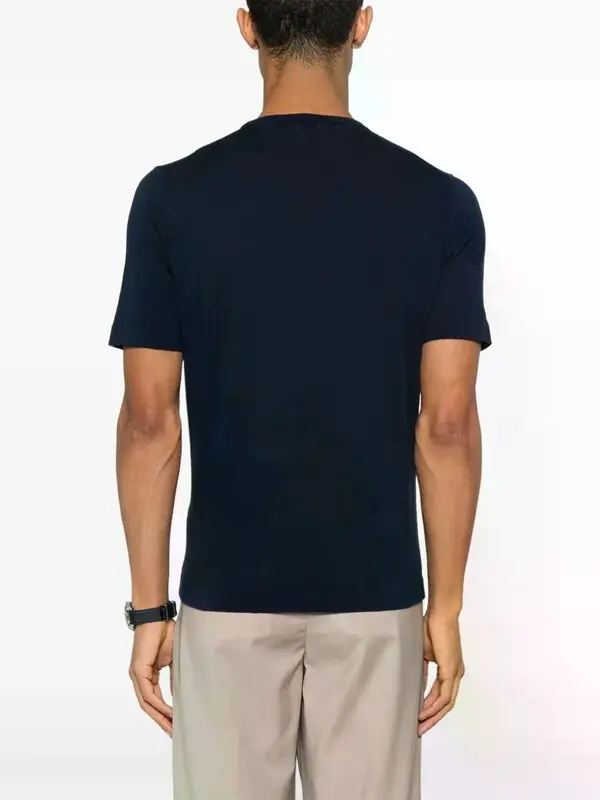 Caruso Short-sleeves Cotton T-shirt - Blue