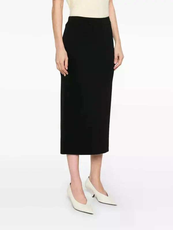 P.a.r.o.s.h Ribbed Midi Skirt