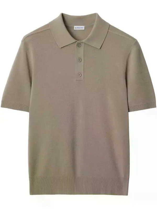 Burberry B Crest-embroidered Polo Shirt