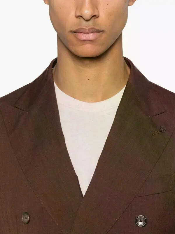 Tagliatore Wool Suit - Brown