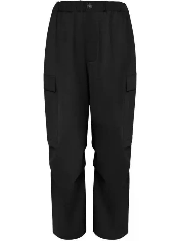 0711 TBILISI Straight-leg Cargo Trousers - Black