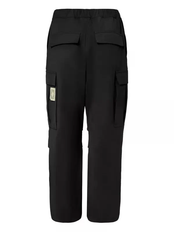 0711 TBILISI Straight-leg Cargo Trousers - Black