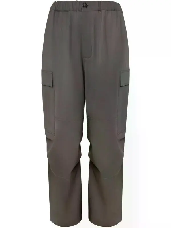 0711 TBILISI Straight-leg Cargo Trousers - Grey