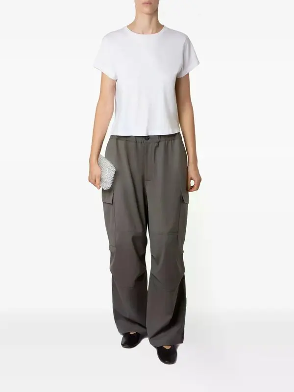 0711 TBILISI Straight-leg Cargo Trousers - Grey