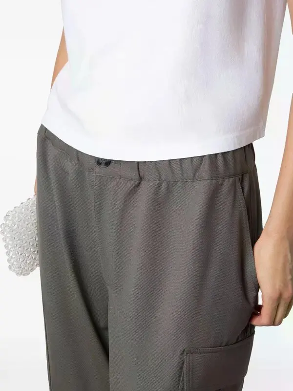 0711 TBILISI Straight-leg Cargo Trousers - Grey