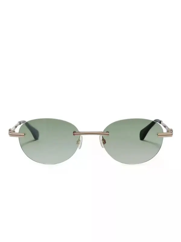 Palm Angels Crystal Sunglasses - Gold