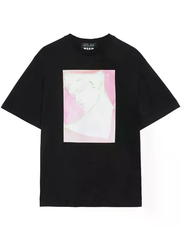 MSGM Cotton T-shirt - Black