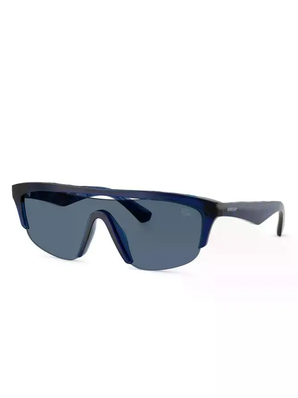 Burberry Shield-frame Sunglasses - Blue