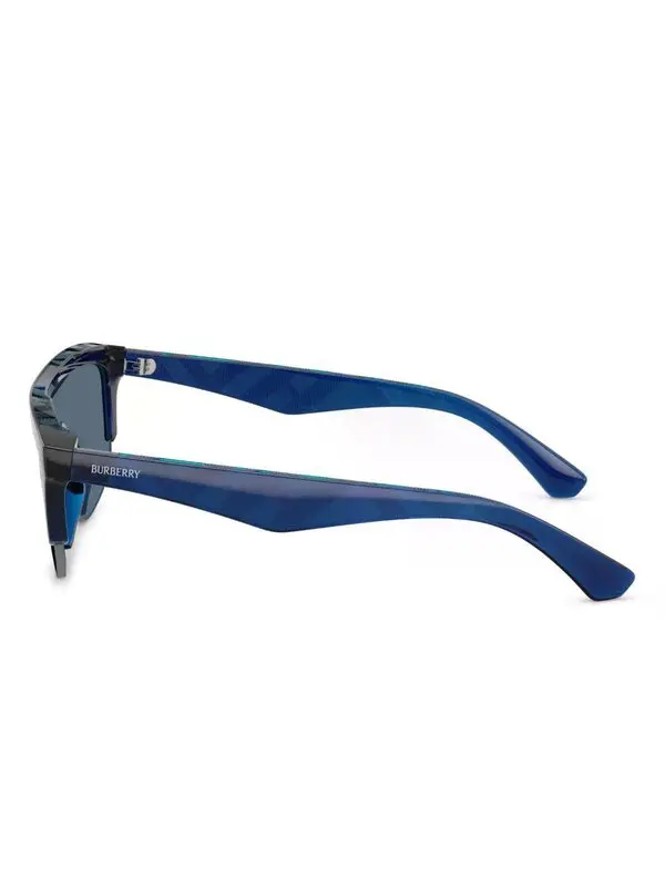 Burberry Shield-frame Sunglasses - Blue