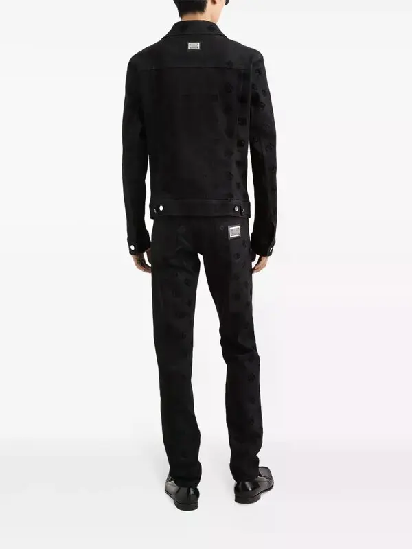 Dolce & Gabbana Jacquard-logo Denim Jacket