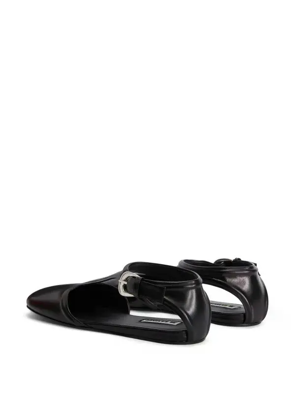 JIL SANDER Mary Jane Ballerina Shoes - Black