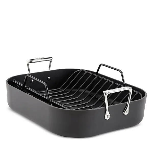 ALL-CLAD Ha1 Expert Cookware, Nonstick Roaster With Rack - Black