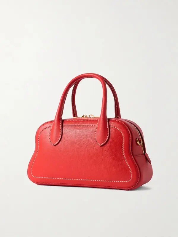 Bally Unda Leather Tote - Red