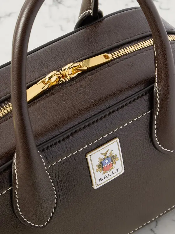 Bally Unda Leather Tote - Brown
