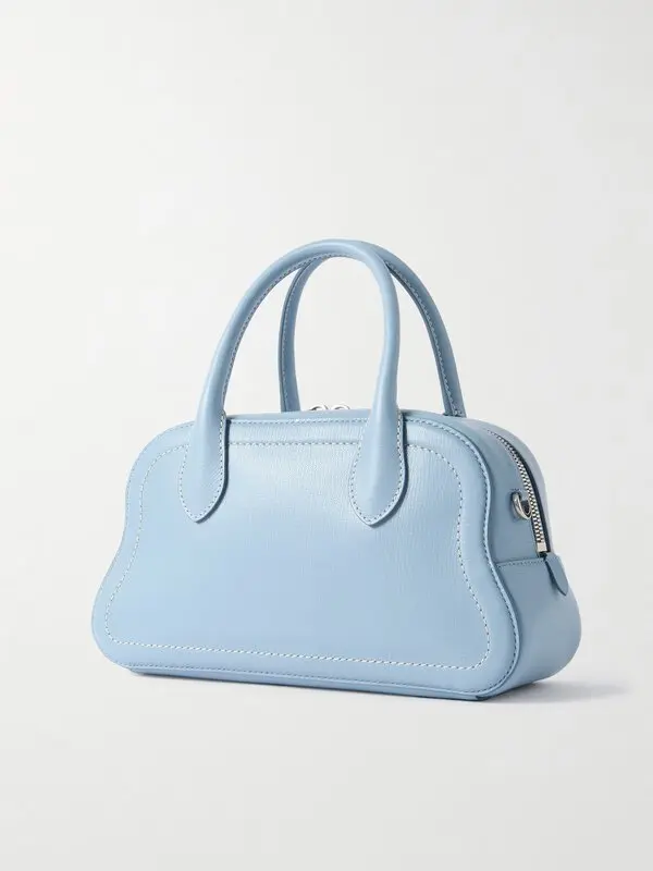 Bally Unda Appliquéd Leather Tote - Blue