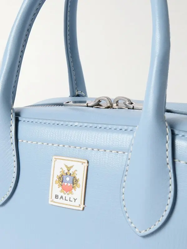 Bally Unda Appliquéd Leather Tote - Blue