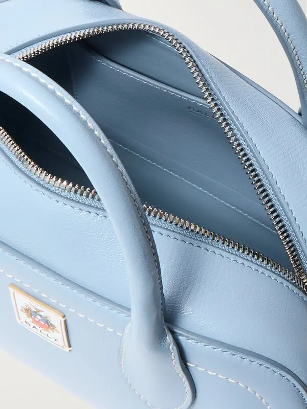 Bally Unda Appliquéd Leather Tote - Blue