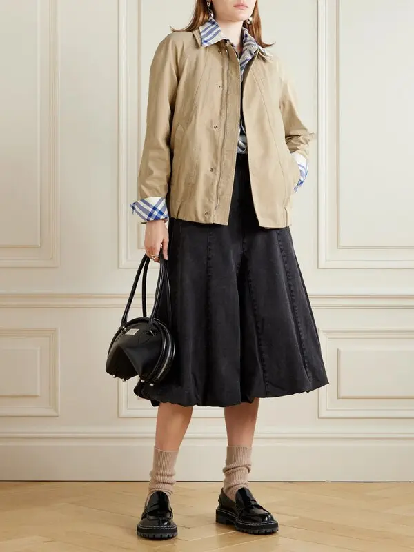 Burberry Paneled Cotton-canvas Jacket