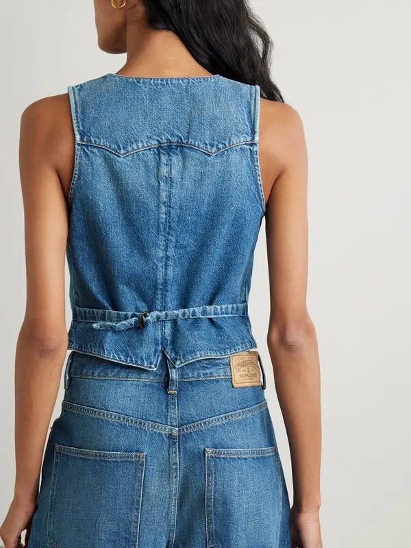 Polo Ralph Lauren Embroidered Denim Vest