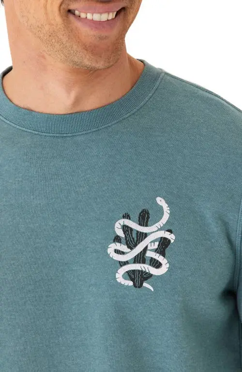 THREADS 4 THOUGHT Desert Snake Mineral Wash Crewneck Sweatshirt