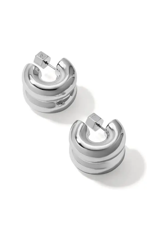 MIRANDA FRYE Chloe Huggies Earrings - Silver