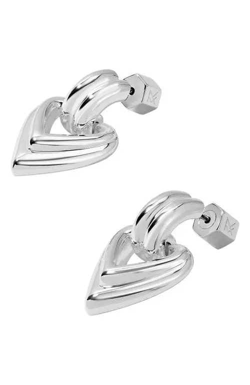 MIRANDA FRYE Heart Stud Earrings - Silver