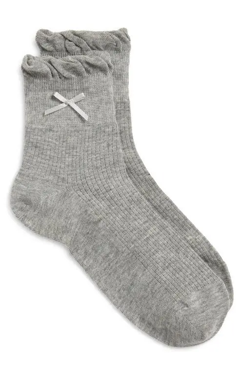 CASA CLARA Seamed Socks - Grey