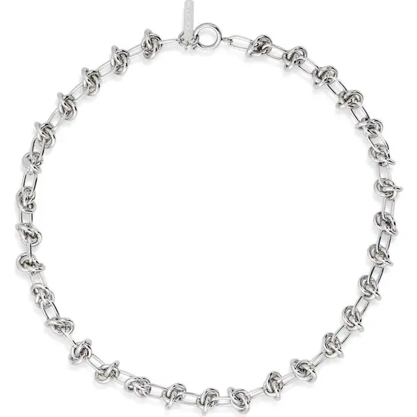 JUSTINE CLENQUET Daria Knot Chain Necklace