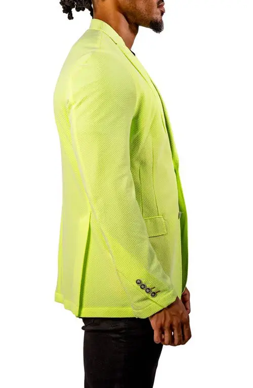 MACEOO Neon Unconstructed Knit Blazer