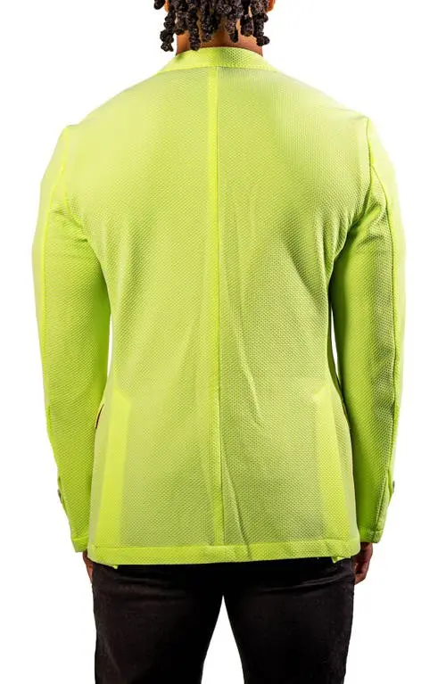 MACEOO Neon Unconstructed Knit Blazer