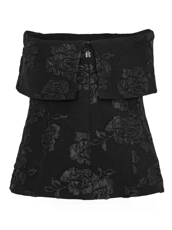 ROTATE BY BIRGER CHRISTENSEN Floral-jacquard Top