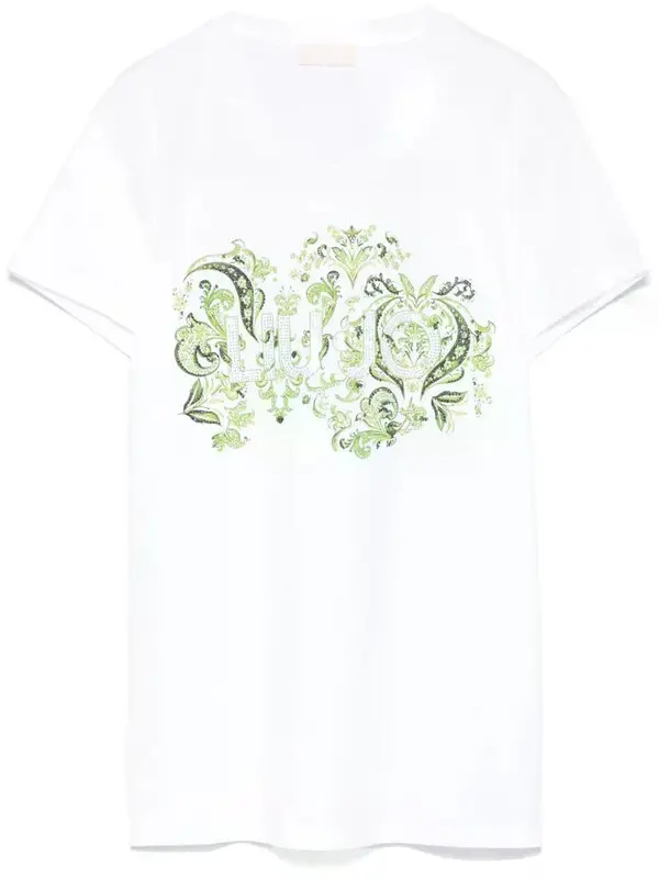 Liu Jo Crystal-embellished T-shirt - White