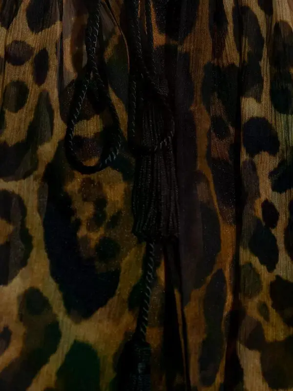 TOM FORD Silk Leopard Print Dress