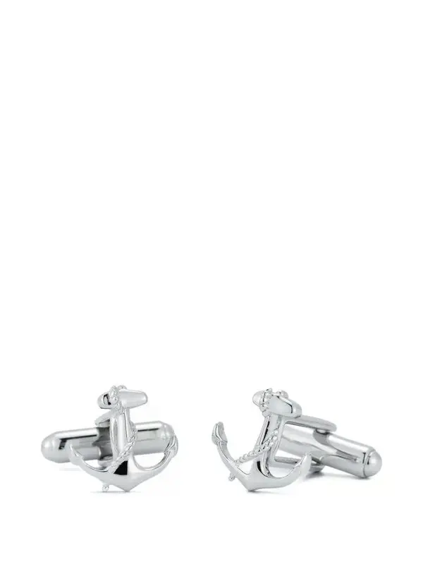 Mateo Anchor Cufflinks - Silver