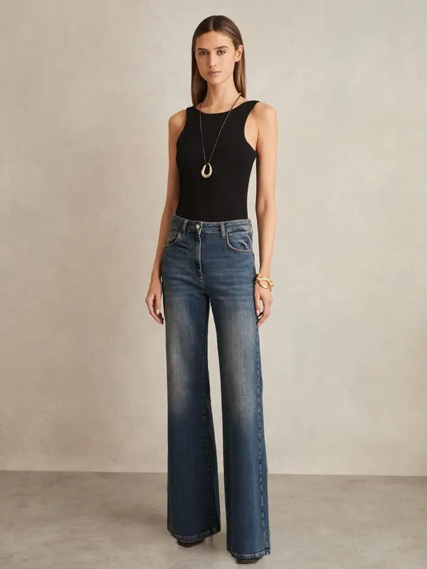 REISS Lara Stretch-cotton Vest