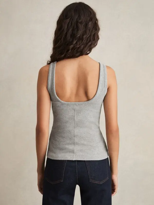 REISS Lara Stretch-cotton Vest