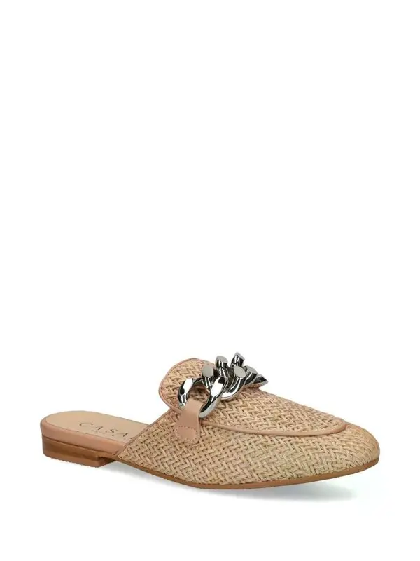Casadei Chain-detail Mules - Neutrals