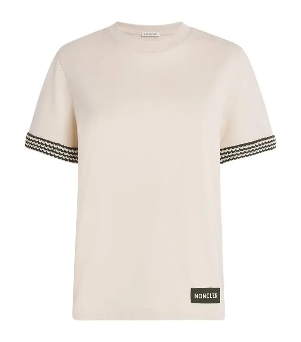 Moncler Cotton Logo T-shirt - Ivory